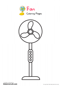 Fan Coloring Pages For Kids – Free Printables - Kids Art & Craft
