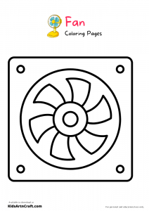 Fan Coloring Pages For Kids – Free Printables - Kids Art & Craft