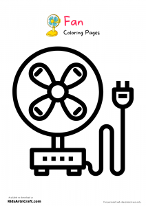 Fan Coloring Pages For Kids – Free Printables - Kids Art & Craft