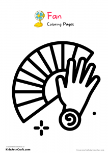 Fan Coloring Pages For Kids – Free Printables - Kids Art & Craft