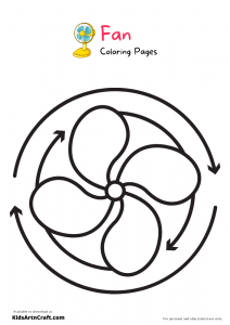 Fan Coloring Pages For Kids – Free Printables - Kids Art & Craft