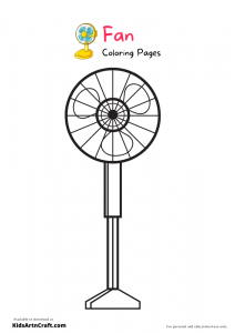 Fan Coloring Pages For Kids – Free Printables - Kids Art & Craft