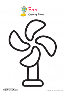 Fan Coloring Pages For Kids – Free Printables - Kids Art & Craft