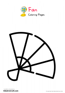 Fan Coloring Pages For Kids – Free Printables - Kids Art & Craft