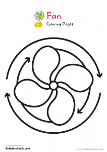 Fan Coloring Pages For Kids – Free Printables - Kids Art & Craft