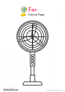 Fan Coloring Pages For Kids – Free Printables - Kids Art & Craft