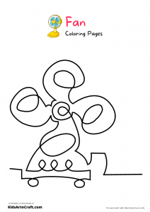 Fan Coloring Pages For Kids – Free Printables - Kids Art & Craft