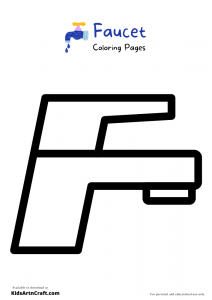 Faucet Coloring Pages For Kids – Free Printables - Kids Art & Craft