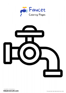 Faucet Coloring Pages For Kids – Free Printables - Kids Art & Craft