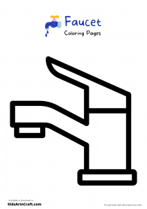 Faucet Coloring Pages For Kids – Free Printables - Kids Art & Craft