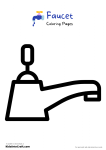 Faucet Coloring Pages For Kids – Free Printables - Kids Art & Craft