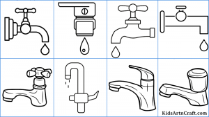 Faucet Coloring Pages For Kids – Free Printables - Kids Art & Craft