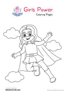 Girl Power Coloring Pages For Kids – Free Printables - Kids Art & Craft