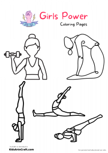 Girl Power Coloring Pages For Kids – Free Printables - Kids Art & Craft