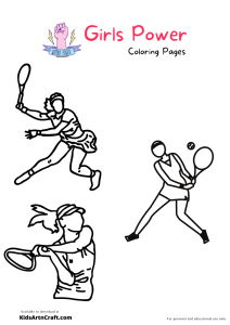 Girl Power Coloring Pages For Kids – Free Printables - Kids Art & Craft