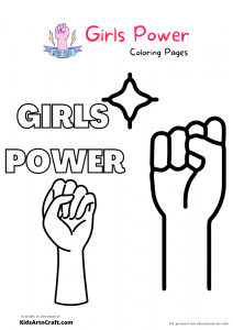 Girl Power Coloring Pages For Kids – Free Printables - Kids Art & Craft