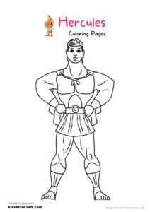Hercules Coloring Pages For Kids – Free Printables - Kids Art & Craft