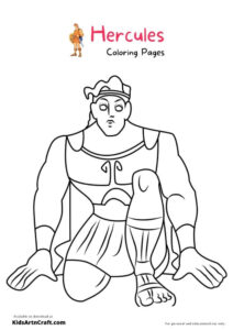 Hercules Coloring Pages For Kids – Free Printables - Kids Art & Craft