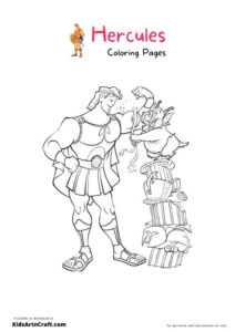 Hercules Coloring Pages For Kids – Free Printables - Kids Art & Craft