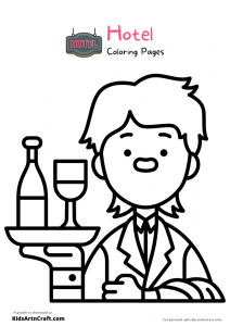 Hotel Coloring Pages For Kids – Free Printables - Kids Art & Craft