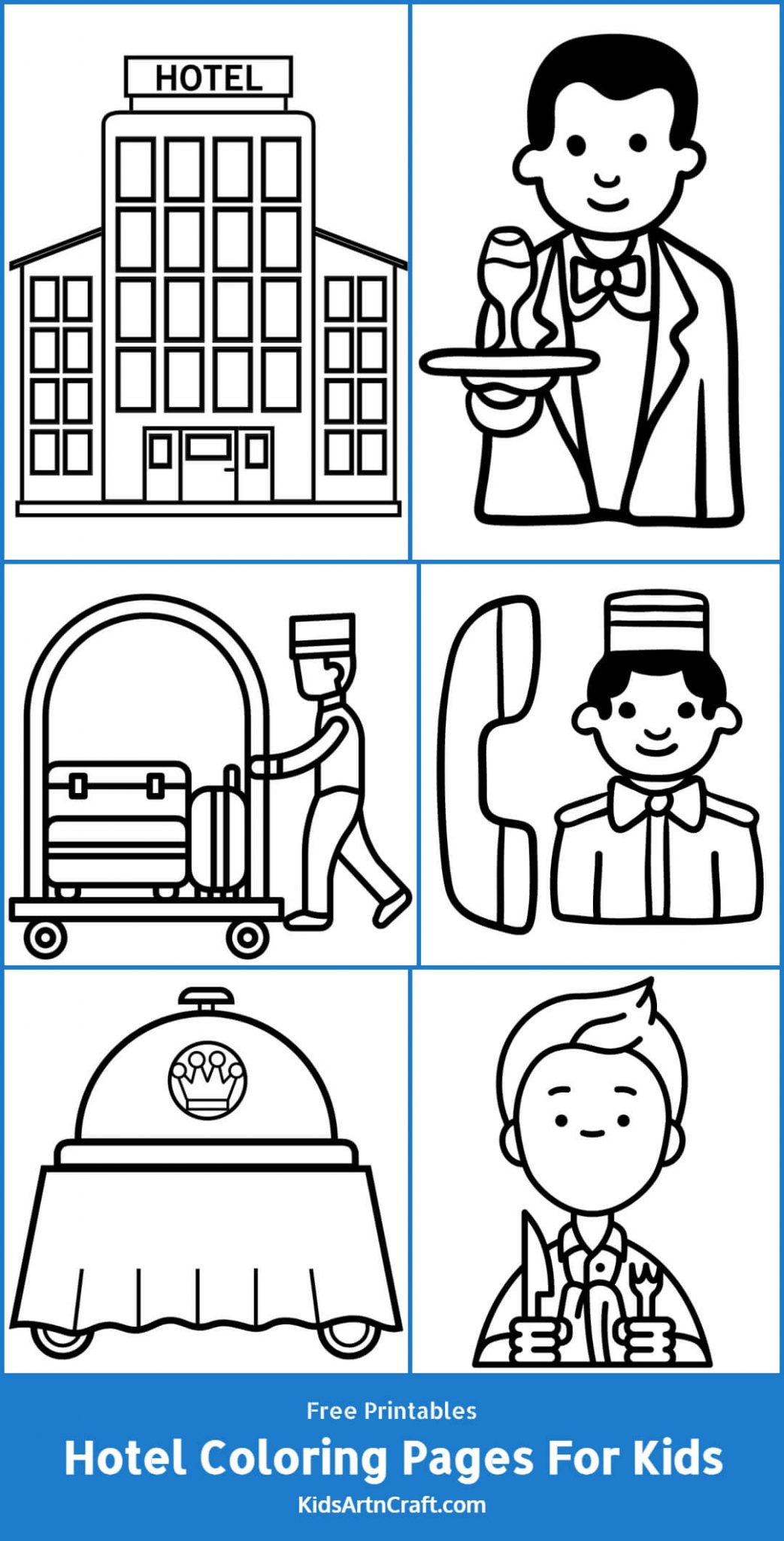 Hotel Coloring Pages For Kids – Free Printables - Kids Art & Craft