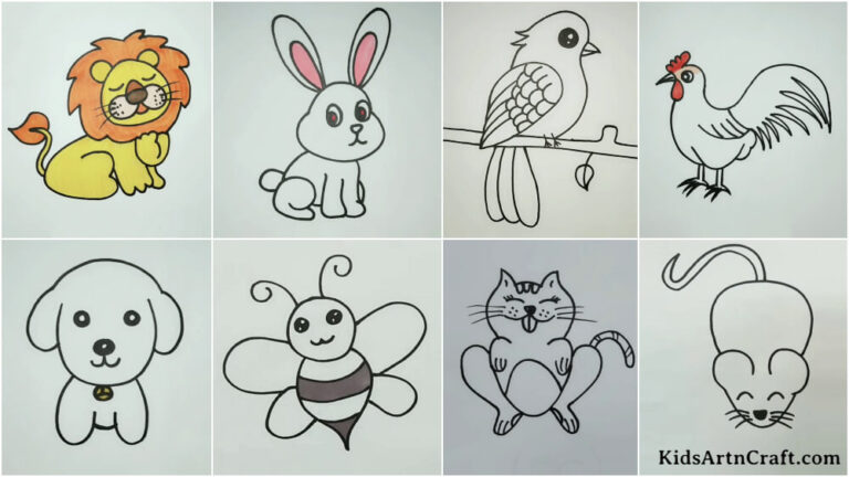 How to Make Animal Drawing Ideas for Kids - Kids Art & Craft