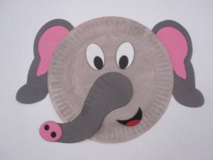 Elephant Paper Plate Crafts for Kids - Kids Art & Craft