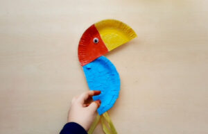 Parrot Paper Plate Crafts for Kids - Kids Art & Craft