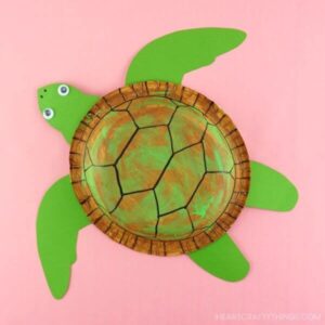 Turtle Paper Plate Crafts for Kids - Kids Art & Craft