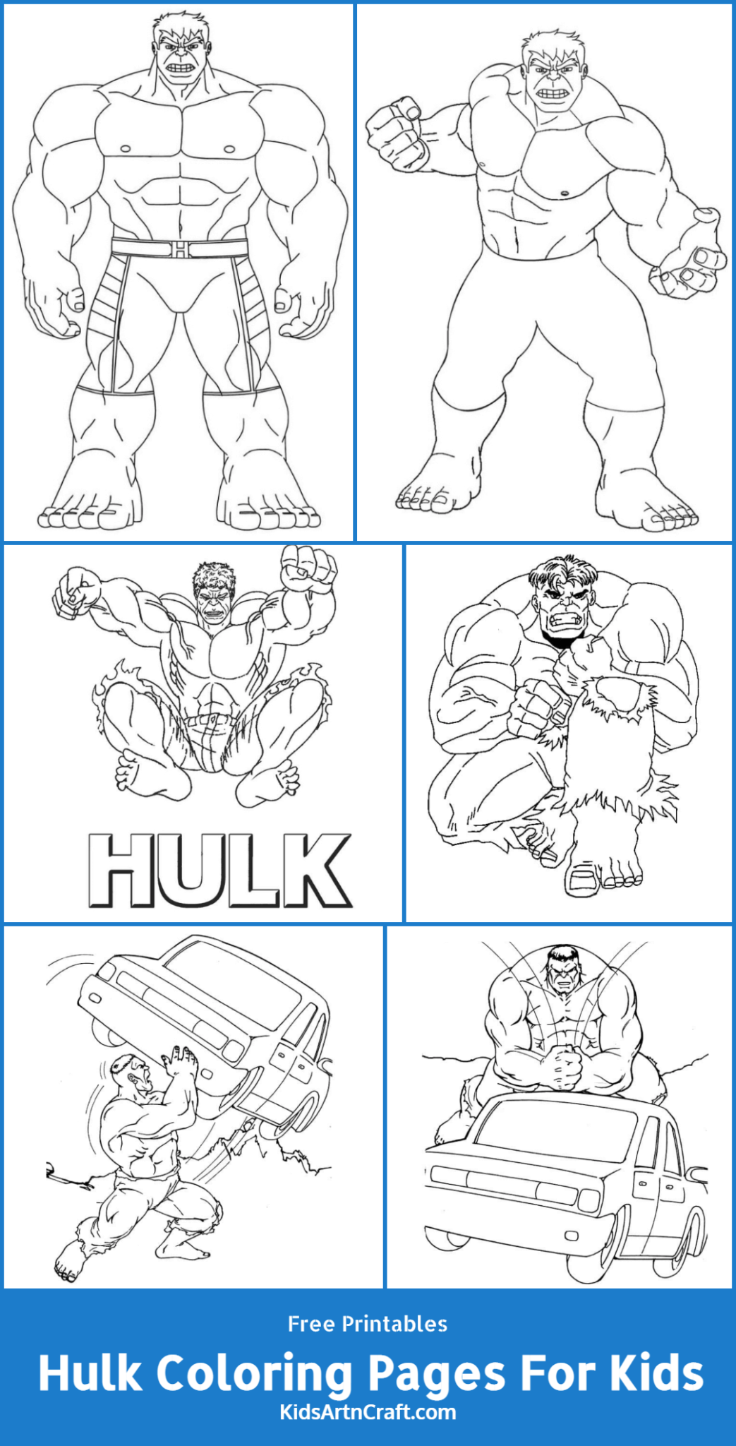 Hulk Coloring Pages For Kids – Free Printables - Kids Art & Craft