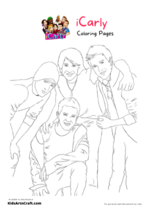 Icarly Coloring Pages For Kids – Free Printables - Kids Art & Craft