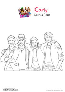 Icarly Coloring Pages For Kids – Free Printables - Kids Art & Craft