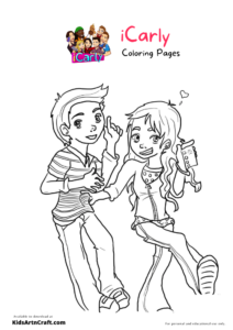 Icarly Coloring Pages For Kids – Free Printables - Kids Art & Craft