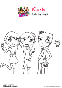 Icarly Coloring Pages For Kids – Free Printables - Kids Art & Craft