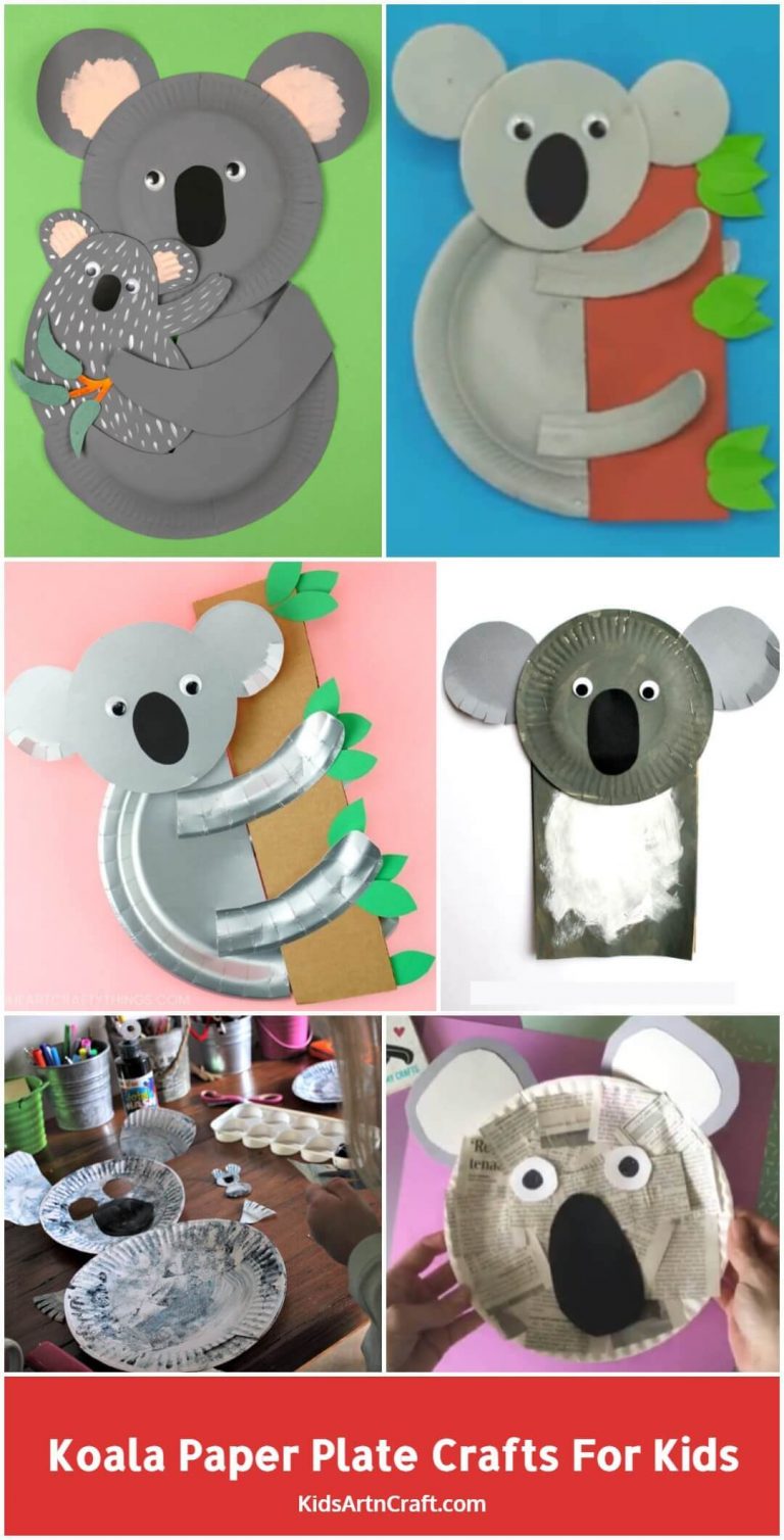 Koala Paper Plate Crafts for Kids - Kids Art & Craft