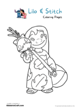 Lilo & Stitch Coloring Pages For Kids – Free Printables - Kids Art & Craft