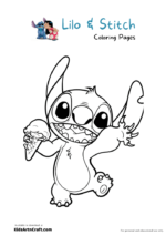 Lilo & Stitch Coloring Pages For Kids – Free Printables - Kids Art & Craft