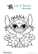 Lilo & Stitch Coloring Pages For Kids – Free Printables - Kids Art & Craft