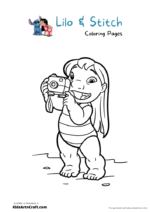 Lilo & Stitch Coloring Pages For Kids – Free Printables - Kids Art & Craft