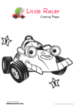 Little Racer Coloring Pages For Kids – Free Printables - Kids Art & Craft