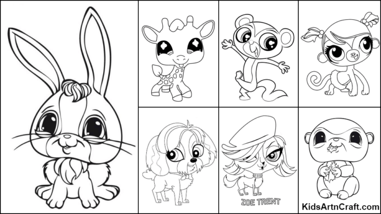 Littlest Pet Shop Coloring Pages For Kids – Free Printables - Kids Art ...