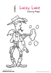 Lucky Luke Coloring Pages For Kids – Free Printables - Kids Art & Craft