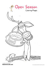 Open Season Coloring Pages For Kids – Free Printables - Kids Art & Craft