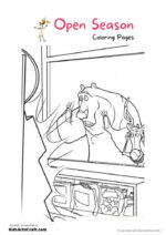 Open Season Coloring Pages For Kids – Free Printables - Kids Art & Craft