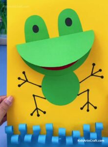 Paper Frog Craft for Kids – Step by Step Tutorial - Kids Art & Craft