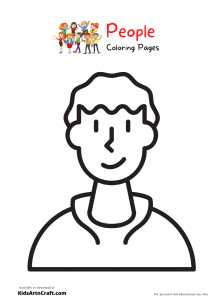 People Coloring Pages For Kids – Free Printables - Kids Art & Craft
