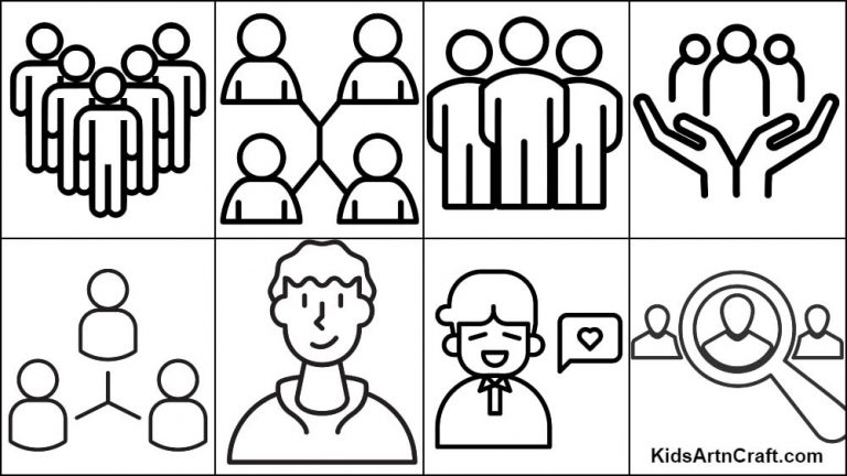 People Coloring Pages For Kids – Free Printables - Kids Art & Craft