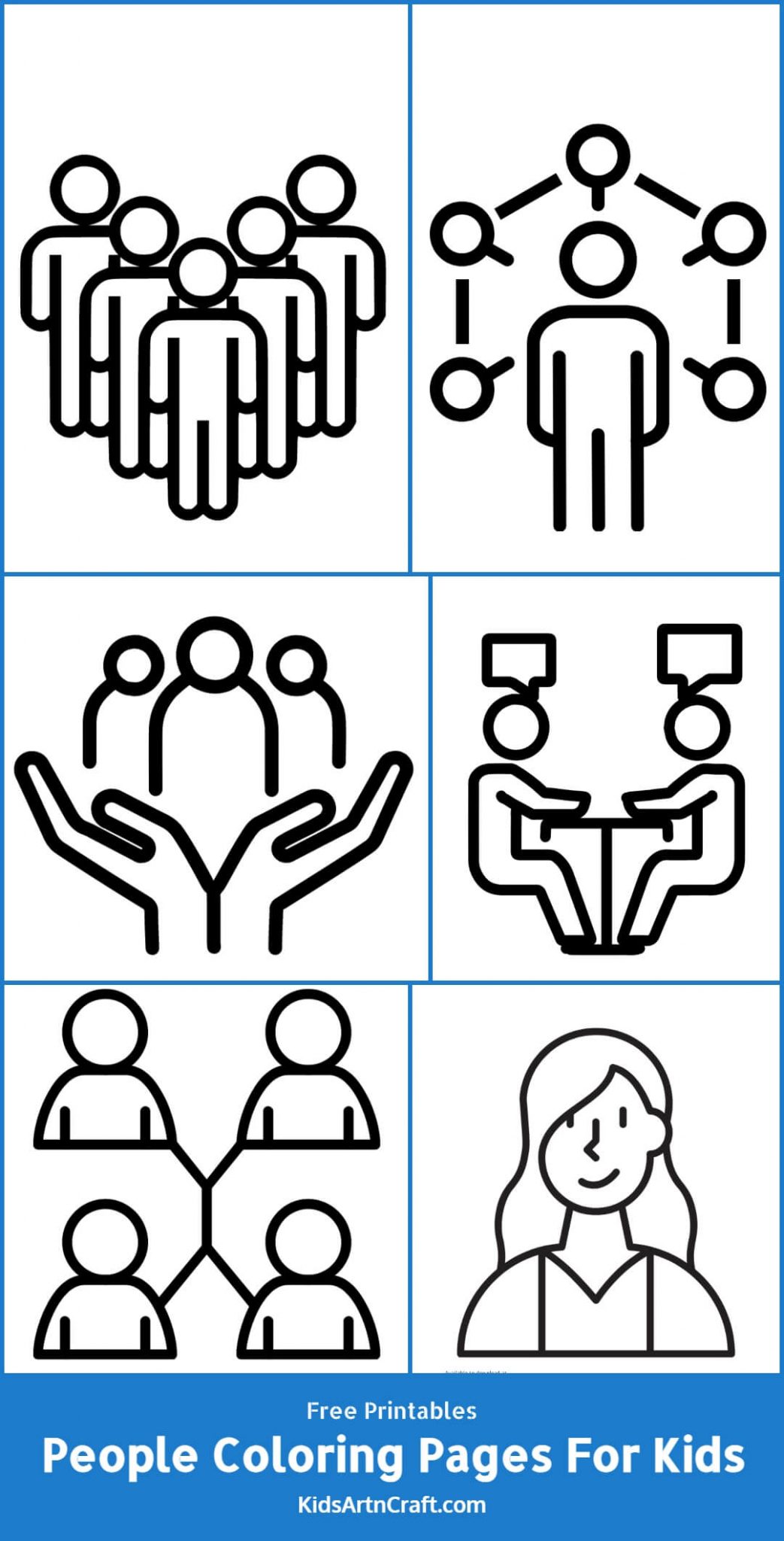 People Coloring Pages For Kids – Free Printables - Kids Art & Craft