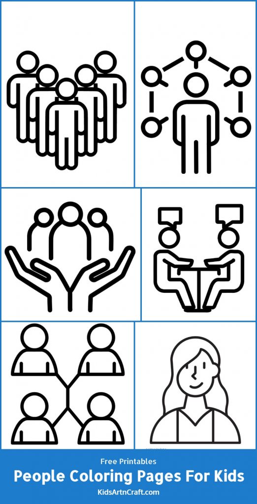 People Coloring Pages For Kids – Free Printables - Kids Art & Craft