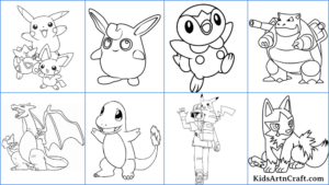 Pokemon Coloring Pages For Kids – Free Printables - Kids Art & Craft
